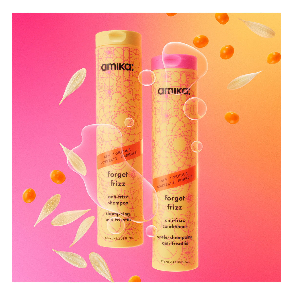 amika Forget Frizz Anti-Frizz Shampoo (275 ml) | Bredt utvalg og